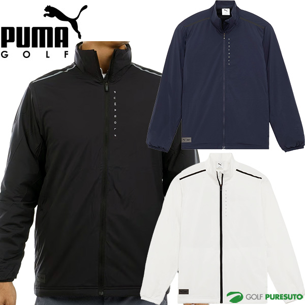 プーマ ゴルフ 長袖 フルジップジャケット PB ブルゾン メンズ 635771 アウター ゴルフウェア 2025年秋冬モデル PUMA GOLF 秋冬ウェア