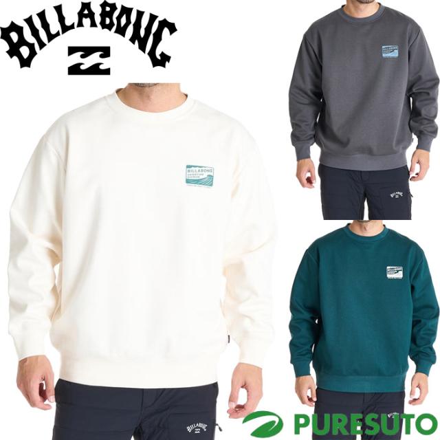 ビラボン BILLABONG 長袖 オバーフィット トレーナー メンズ BF012004 A／DIV. 撥水加工 DECAL トップス 2025年秋冬モデル 秋冬ウェア スウェットプルオーバー