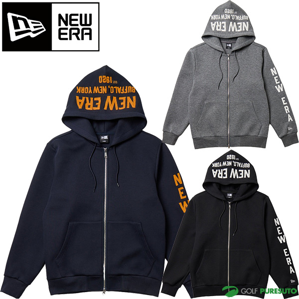 ニューエラ ゴルフ 長袖 フルジップ パーカー テックスウェット フルジップフーディー ユニセックス 14669838／14669839／14669840 トップス 2025年秋冬モデル NEW ERA NEWERA GOLF 秋冬ウェア メンズ レディース