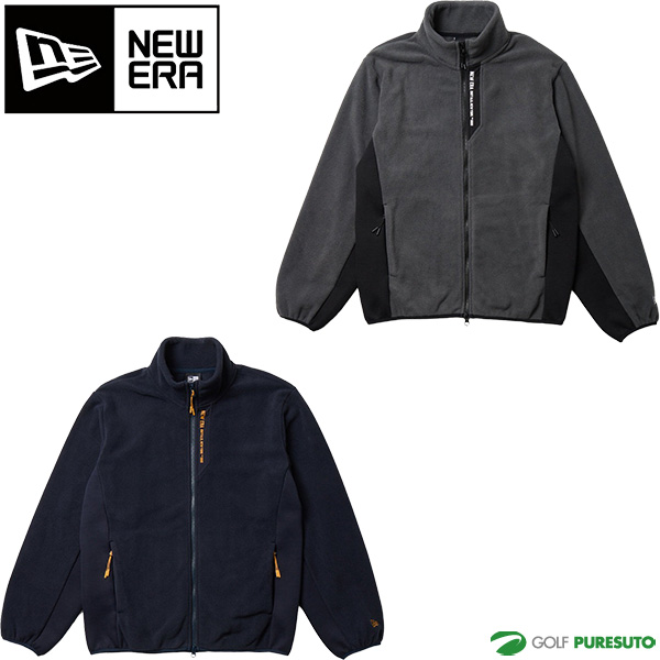 ニューエラ ゴルフ 長袖 フルジップ ジャケット フリース ジップアップ ジャケット ユニセックス 14669888／14669889 アウター ゴルフウェア トップス 2025年秋冬モデル NEW ERA NEWERA GOLF 秋冬ウェア メンズ レディース