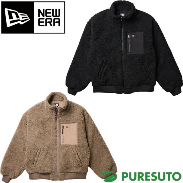 ニューエラ NEW ERA 長袖 フルジップブルゾン ボアブルゾン FW25 オーバーサイズド ユニセックス 14682728／14682729 アウター ジャケット オーバーサイズ 2025年秋冬モデル NEWERA メンズ レディース 防寒