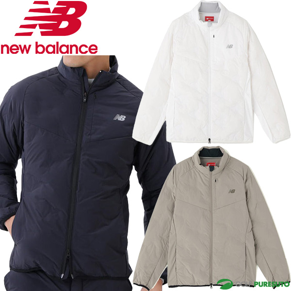 ニューバランス ゴルフ 長袖 フルジップ ライトダウン ブルゾン メンズ 012-5220005 2025年秋冬モデル New Balance Golf 秋冬ウェア トップス アウター ゴルフウェア 撥水 保温