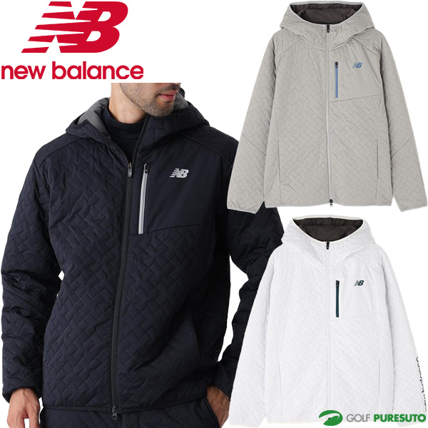ニューバランス ゴルフ 長袖 フルジップ 中綿 フーディー メンズ 012-5220006 2025年秋冬モデル New Balance Golf 秋冬ウェア アウター ジャケット ブルゾン パーカー ゴルフウェア