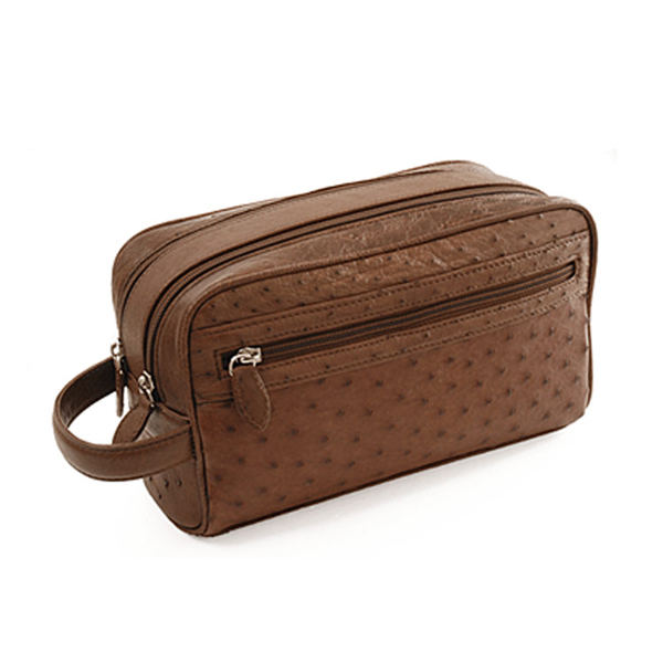 オーストリッチ Wファスナーセカンドメンズバッグ (No.9509)【■SAN■】 おしゃれ