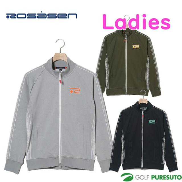 【レディース】ロサーセン ゴルフ ブルゾン ジャガードライン ストレッチ スウェット 045-57811 ゴルフウェア