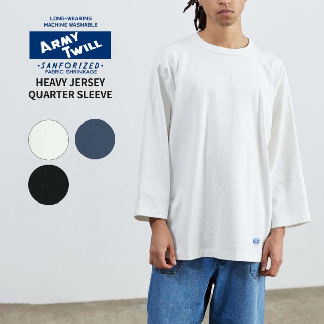 アーミーツイル メンズ ７分袖 カットソー Tシャツ ARMY TWILL ヘビー ジャージー クォーター スリーブ Heavy Jersey Quarter Sleeve アメカジ ミリタリー AM-2553003