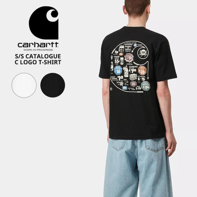 カーハート ダブリューアイピー メンズ 半袖 Tシャツ  Carhartt WIP ショートスリーブカタログCロゴTシャツ カットソー トップス Tシャツ i034761
