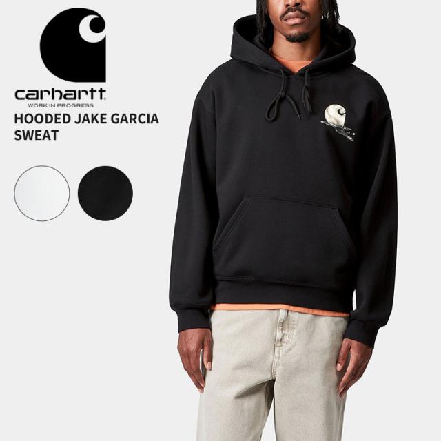 カーハート ダブリューアイピー メンズ ロゴ プリント パーカー Carhartt WIP フーデッドジェイクガルシア スウェット パーカー i035191