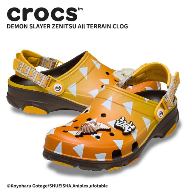 クロックス CROCS サンダル シューズ メンズ レディース 「鬼滅の刃」 善逸 オールテレイン クロッグ キャラクター コラボ 212430