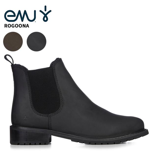 エミュー レディース サイドゴアブーツ EMU Rogoona 防水 アンクルブーツ レザー w13122