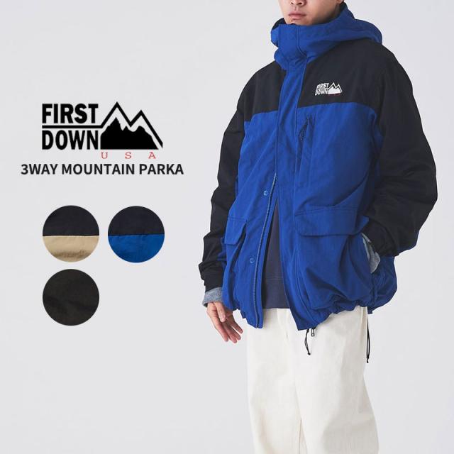 ファーストダウン アウター ジャケット FIRST DOWN 3WAY マウンテンパーカー 3WAY MOUNTAIN PARKA  ブルゾン f742013