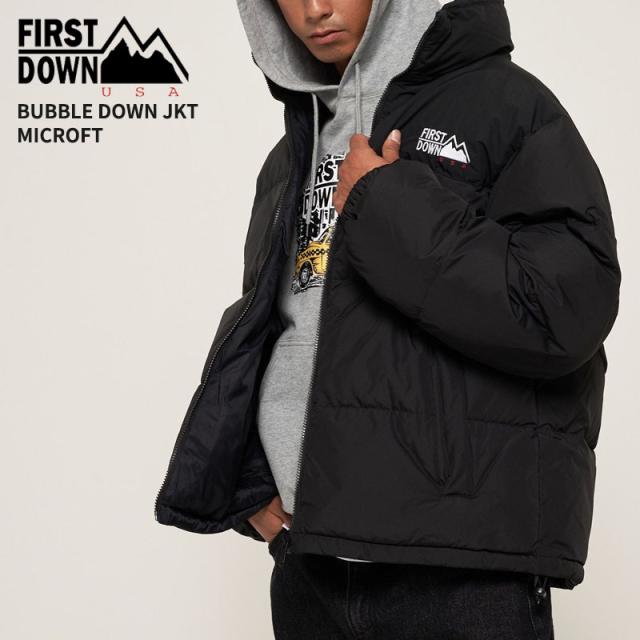ファーストダウン メンズ ダウンジャケット FIRST DOWN バブルダウンジャケット マイクロフト BUBBLE DOWN JKT MICROFT F942001 アウター 冬