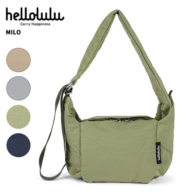 ハロルル 2WAY ショルダーバッグ hellolulu ミロ MILO  2L 撥水ナイロンバッグ  50436/50438