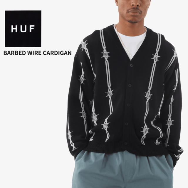 ハフ HUF BARBED WIRE CARDIGAN トップス カーディガン メンズ kn00481
