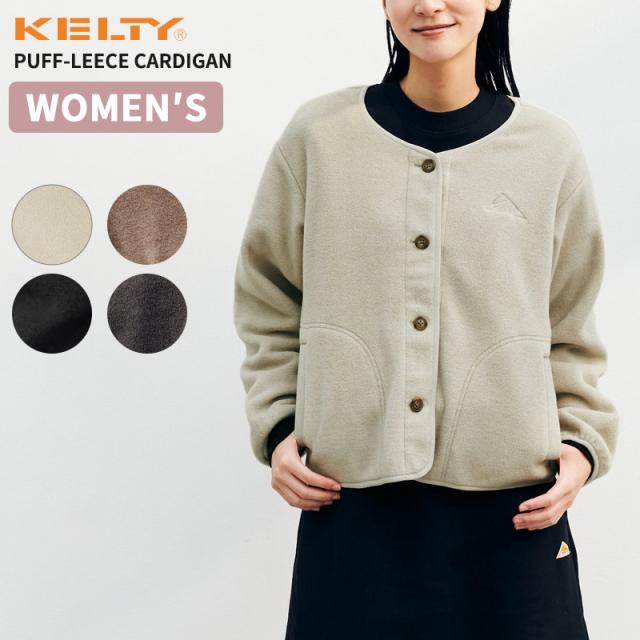 ケルティ レディース フリースアウター  KELTY パフリースカーディガン Puff-leece Cardigan 防寒 秋冬 アウトドア KE25212067