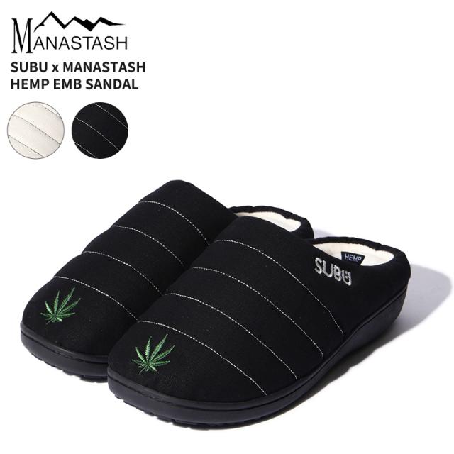 スブ×マナスタッシュ コラボ ユニセックス 冬サンダル SUBU×MANASTASH ヘンプ 刺繍 サンダル HEMP EMB SANDAL シューズ 靴 792-5993001