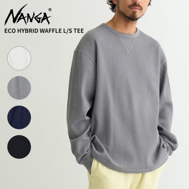 ナンガ ロンT メンズ 長袖Tシャツ NANGA エコハイブリッド ワッフル ロングスリーブTシャツ ECO HYBRID WAFFLE L/S TEE  NW2311-1G218