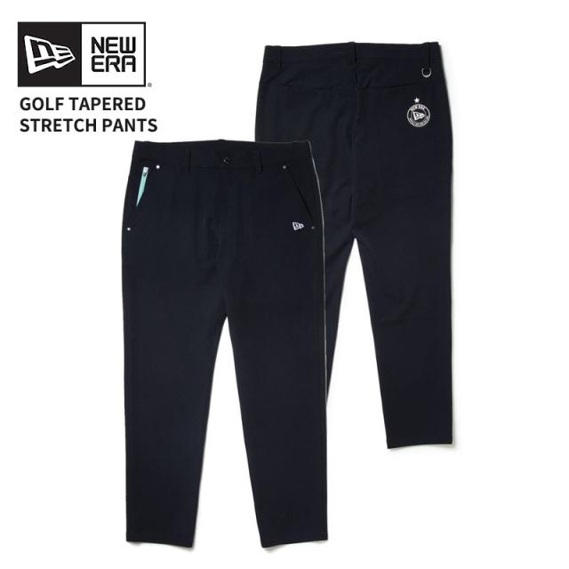 ニューエラ メンズ ゴルフウエア ゴルフパンツ NEW ERA テーパード ストレッチパンツ ネイビー 紺 伸縮 ボトムス 春夏 14391476