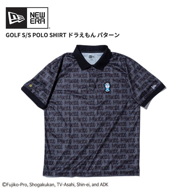 ニューエラ 半袖 ポロシャツ メンズ NEW ERA  ドラえもん パターン ブラック 黒 トップス メンズ 春 夏 S M L XL XXL 14520736