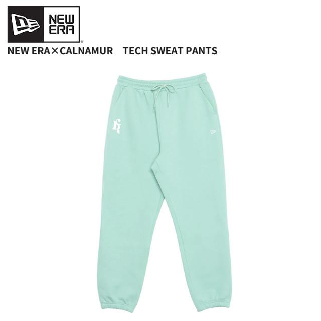 ニューエラ×カルナムール レディース スウェットパンツ NEW ERA×CALNAMUR テックスウェット パンツ ミントグリーン 14875701