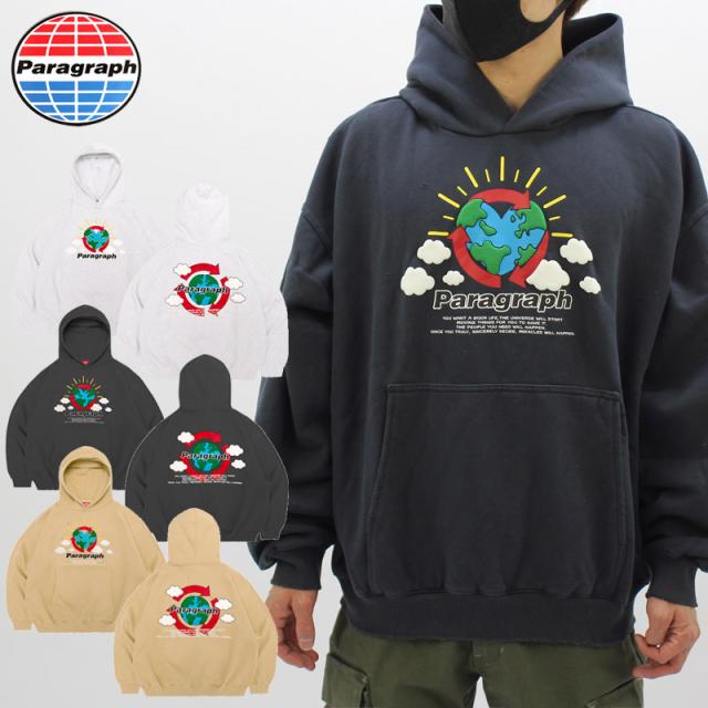 パラグラフ paragraph EARTH CLOUD HOODIE NO.08-018 アース クラウド フーディー パーカー メンズ レディース トップス no-08-018