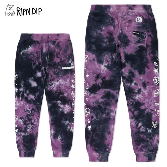 リップンディップ RIPNDIP Dance Forever Sweatpants Orchid Tie Dye スウェットパンツ ロングパンツ 男性 メンズ rnd9719