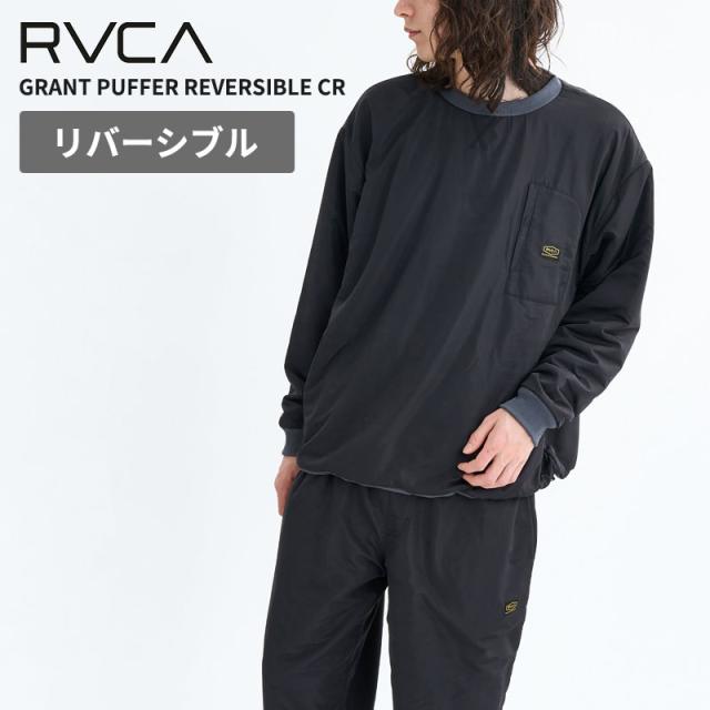 ルーカ メンズ 防寒トップス 蓄熱 RVCA  リバーシブル クルーネック GRANT PUFFER REVERSIBLE CR  2025年秋冬モデル BF042006
