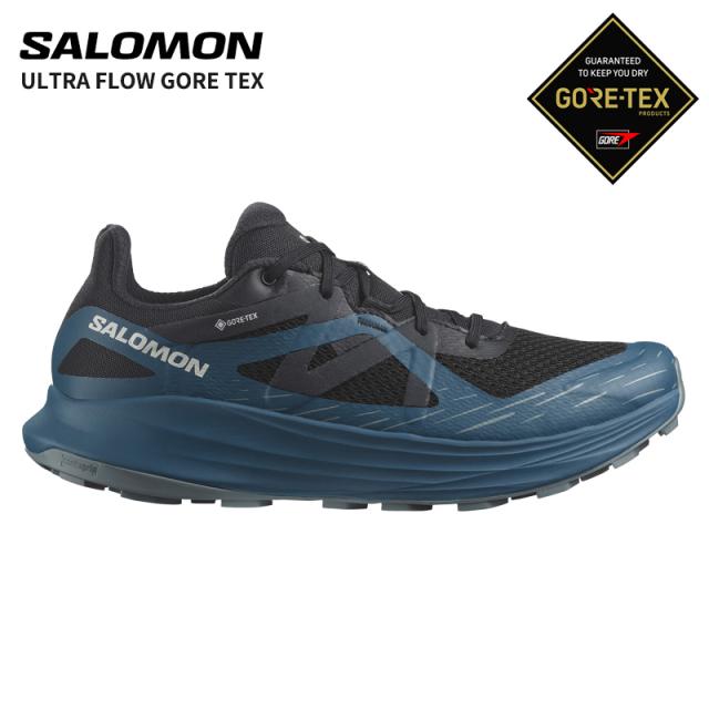 サロモン メンズ 超軽量 スニーカートレイルランニングシューズ  SALOMON ウルトラ フロー ゴアテックス L47473900