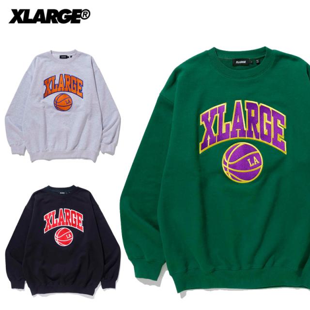エクストララージ X-LARGE COLLEGE LOGO CREWNECK SWEATクルー スウェット トレーナー メンズ 101223012003