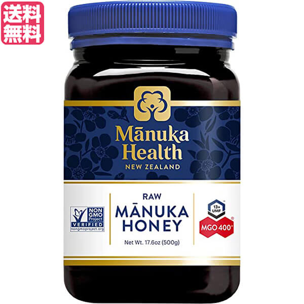 マヌカハニー UMF MGO マヌカヘルス マニカハニー MGO400+/UMF13+ 500g 送料無料