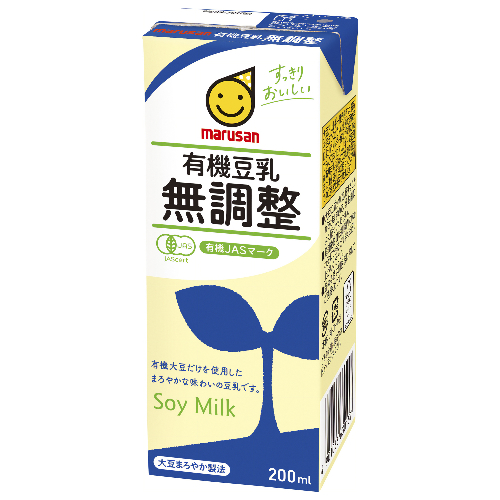 有機豆乳 無調整（小） 200ml 【マルサンアイ】※賞味期限23年12月28日まで 在庫限り ※返品不可の通販はau PAY マーケット ...
