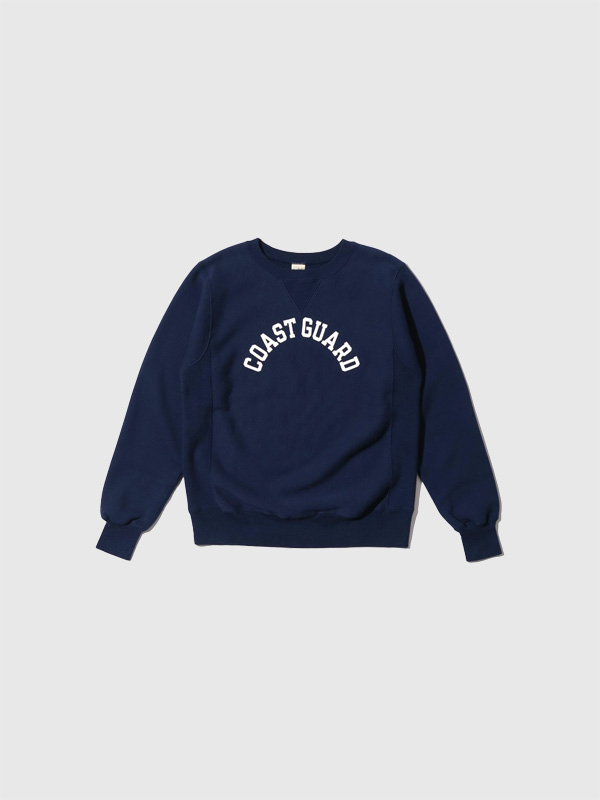 BUZZ RICKSON'S バズリクソンズ スウェットトレーナー 綿 100% 厚手 裏起毛 ホリゾンタル・ニッティング BR68913 HORIZONTAL KNITTING SWEAT SHIRT“COAST GUARD”