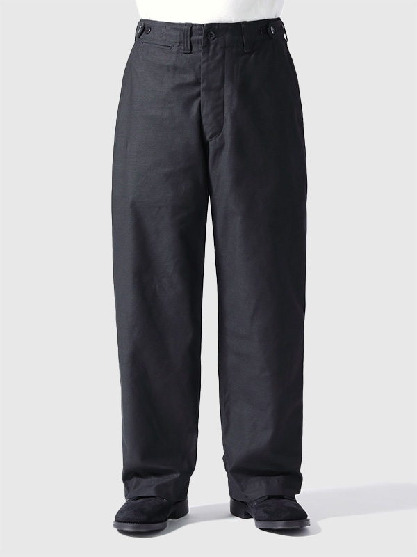 BUZZ RICKSON'S バズリクソンズ パンツ WILLIAM GIBSON M-43 ウイリアム ギブソン コレクション トラウザース バックサテン BR42593 BLACK M-1943