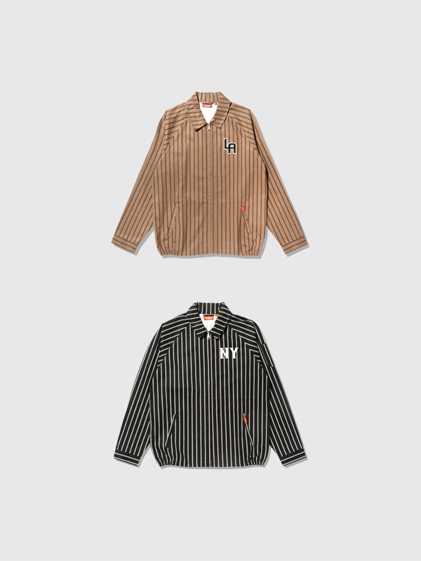 COOKMAN クックマン デリバリー ジャケット 二グロ リーグ Ball Seam Stripe ロサンゼルス ホワイトソックス ニューヨーク ブラック ヤンキース 131-53472-53473