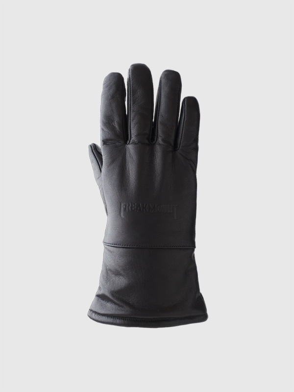 FREAKMOUNT フリークマウント グローブ 手袋 レザー 牛革 カウレザー 裏ボア HiPORA 防風 防水フィルム ガンレット スマホ対応 マグネット入り GLOVES GAUNTLET
