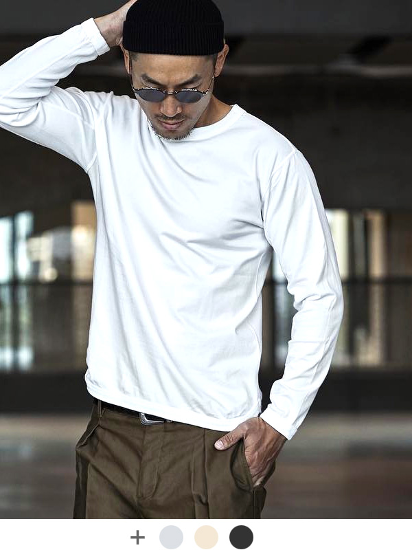 FULLCOUNT フルカウント Tシャツ 長袖 メンズ レディース 綿 100 おしゃれ かっこいい Flat Seam Heavyweight Long sleeve T Shirt 肉厚ボディー 5222L