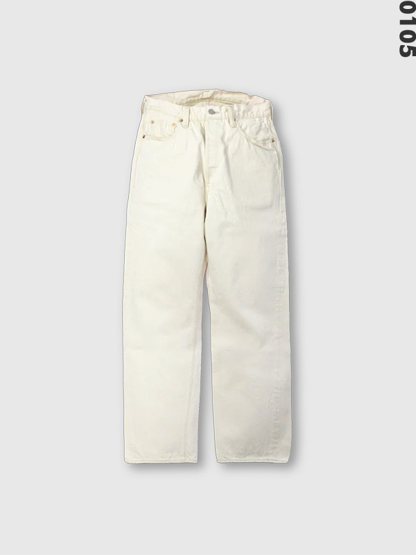 FULLCOUNT フルカウント ジーンズ デニム パンツ ワイド ストレート 綿 100% エクル 生成り ホワイト 0105EC Wide Ecru Selvedge Denim