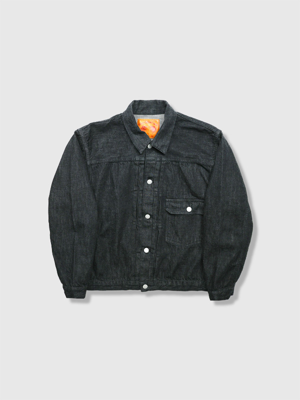 FULLCOUNT 2107 BKSS フルカウント デニム ジャケット Gジャン 1st モデル 11.5oz スーパースムース 2107BKSS Type 1 Black Denim Jacket Super Smooth