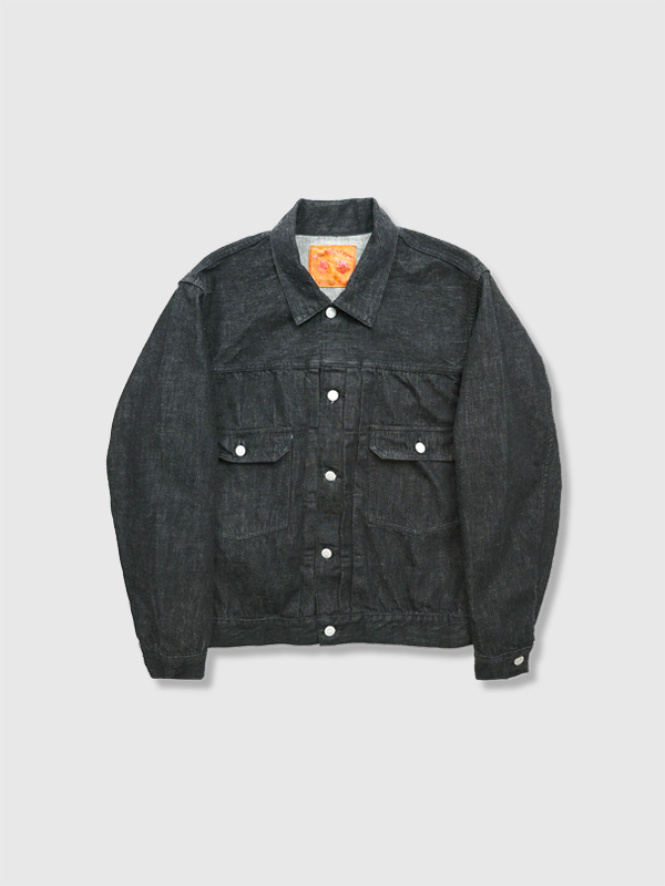 FULLCOUNT 2102 BKSS フルカウント デニム ジャケット Gジャン 2nd モデル 11.5oz スーパースムース 2102BKSS Type 2 Black Denim Jacket Super Smooth