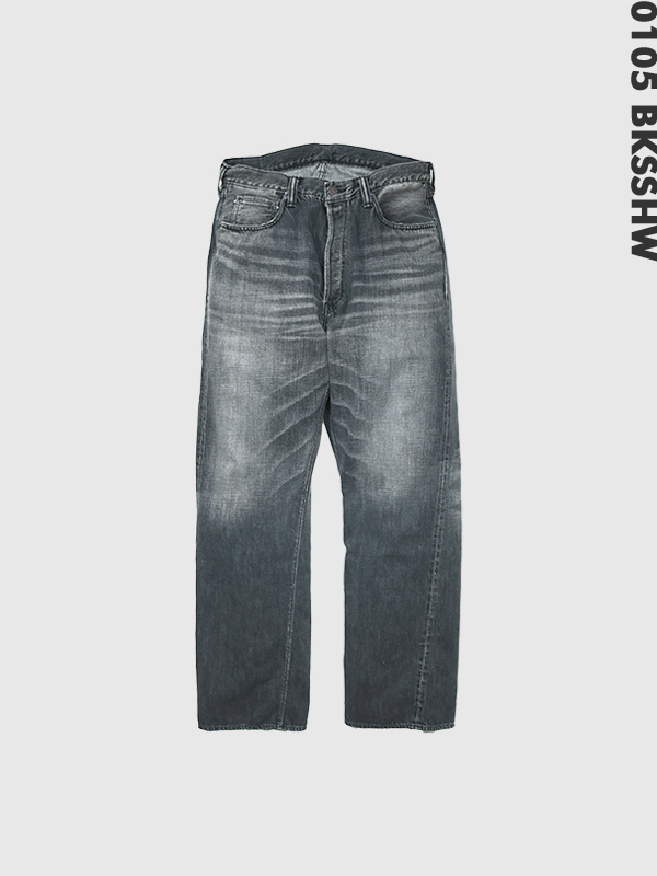 FULLCOUNT 0105SS Dartford ジーンズ 綿 100% 11.5oz ワイド ストレート スーパースムース 0105BKSSHW Wide Black Selvedge Denim Dartford Super Smooth