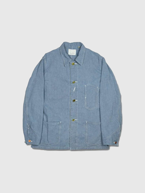 FULLCOUNT フルカウント カバーオール メンズ レディース 春 Early 1900s Pin Head Chore Jacket ピンヘッド チョア ジャケット 変形ボタン チェンジボタン 2015-14