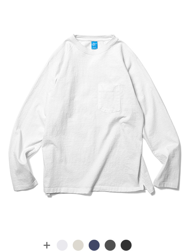 Good On グッドオン ポケット Tシャツ 長袖 レディース メンズ 綿100% ヘビーオンス 9oz HEAVY RAGLAN POCKET TEE ヘビー ラグラン ポケットTシャツ ポケT GOLT1805