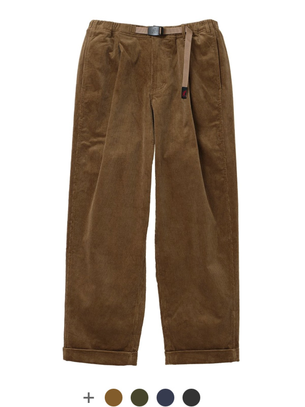 GRAMICCI グラミチ パンツ コーデュロイ パンツ ルーズテーパード メンズ レディース STRETCH CORDUROY TUCK TAPARED PANT 日本限定商品 テーパード GMP3-FJP01