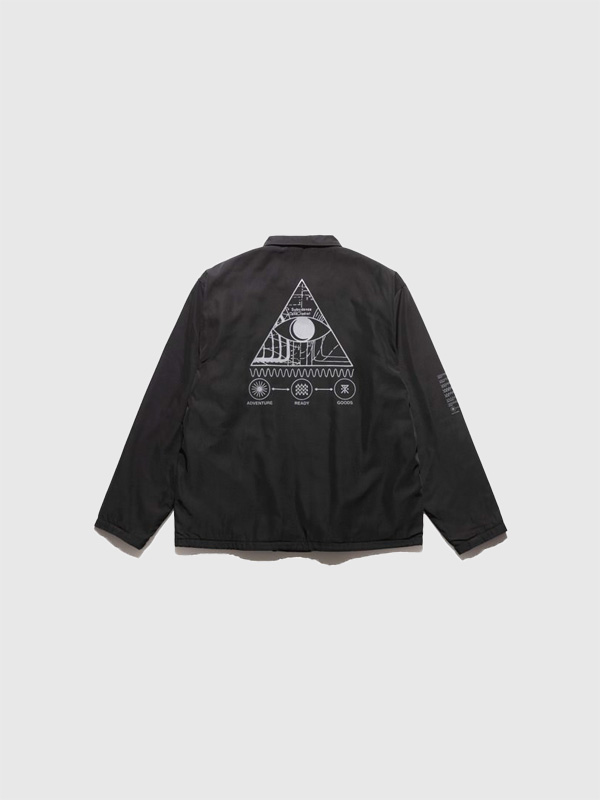 ROARK REVIVAL ロアーク ジャケット コーチジャケット 裏フリース ジップ付き ポケット バイク RJJ1155 3RD EYE COACHES JACKET