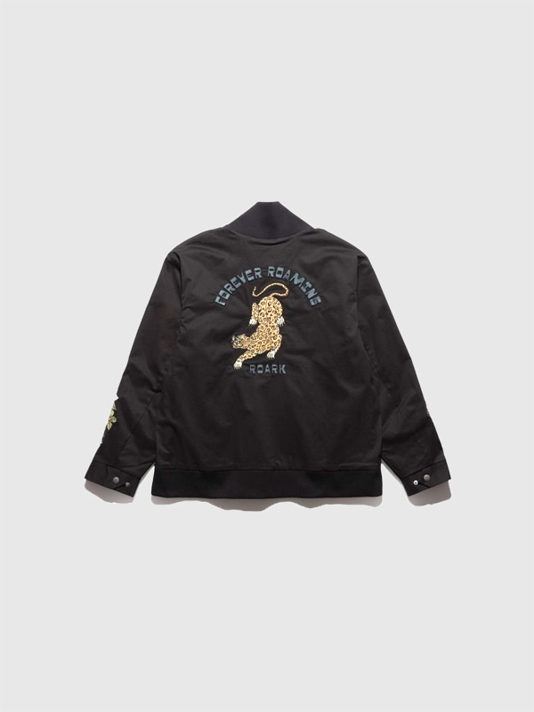 ROARK REVIVAL ロアーク ジャケット ボンバージャケット 裏フリース フライト ボマー 刺繍 トラ 虎 RJJ1153 FOREVER ROAMING BOMBER JACKET