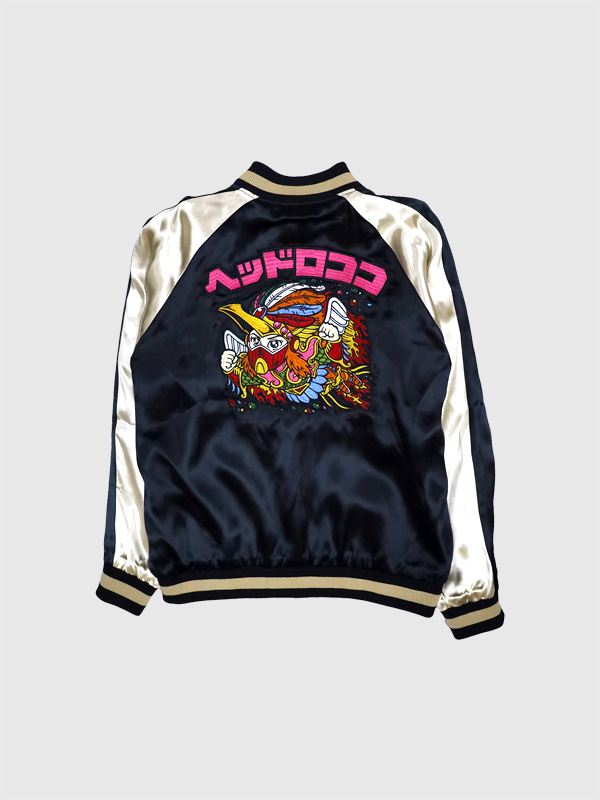 ビックリマン スカジャン メンズ レディース ヘッドロココ サタンマリア リバーシブル 無縁ゾーン フェニックス グッズ コレクション ロッテ BIKKURI-MEN BKM-2502