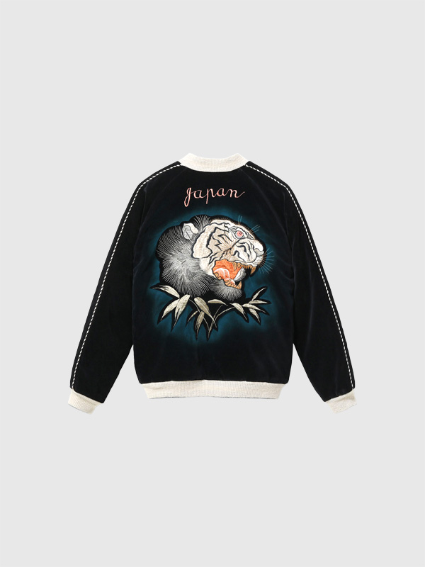 テーラー東洋 スカジャン 港商 別珍 60周年 記念 スペシャルエディション Mid 1950s Style Velveteen Acetate Quilted Souvenir Jacket Stencil Paint TT15809-119