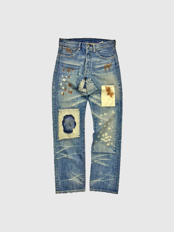 TENDERLOIN テンダーロイン デニム パンツ ダメージ 加工 リメイク 1966-0121 66モデル ジーンズ Denim Pants