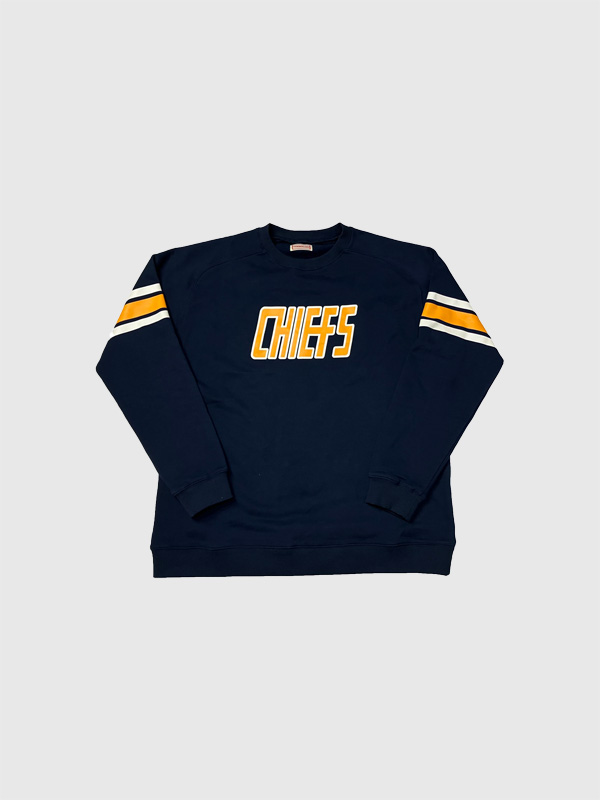 TENDERLOIN テンダーロイン スウェット トレーナー ナンバリング チフス CHIEFS SWEATSHIRTS NAVY