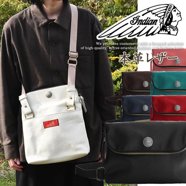【本革 】Indian Motocycle インディアンモトサイクル 2way ショルダーバッグ 本革 IA-1001 7986923 レザー ブランド おしゃれ メンズ レディース ショルダー カウハイド ネイティブアメリカン